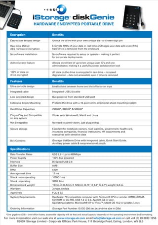 Disk Genie Spec. | PDF