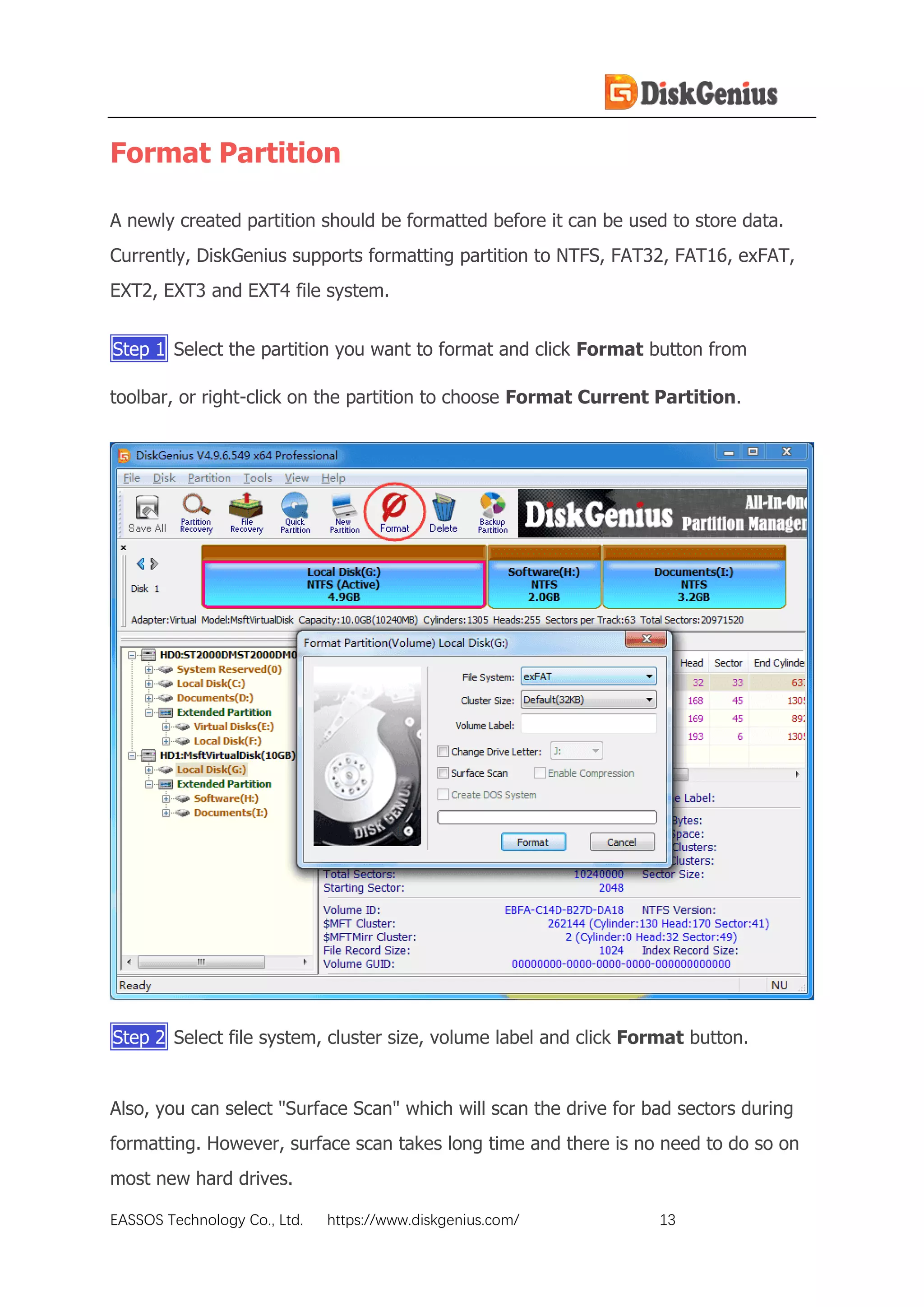 DiskGenius User Guide | PDF