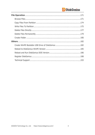 DiskGenius User Guide | PDF