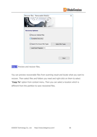 DiskGenius User Guide | PDF