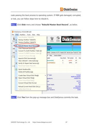 DiskGenius User Guide | PDF