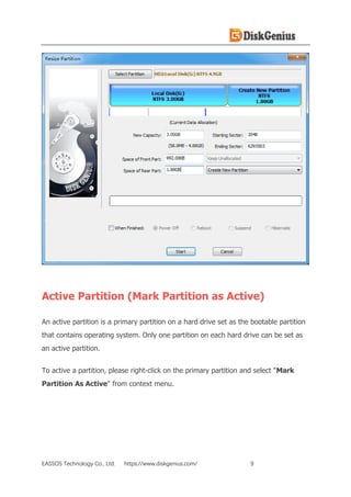 DiskGenius User Guide | PDF