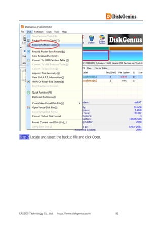 DiskGenius User Guide | PDF