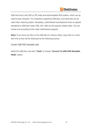 DiskGenius User Guide | PDF