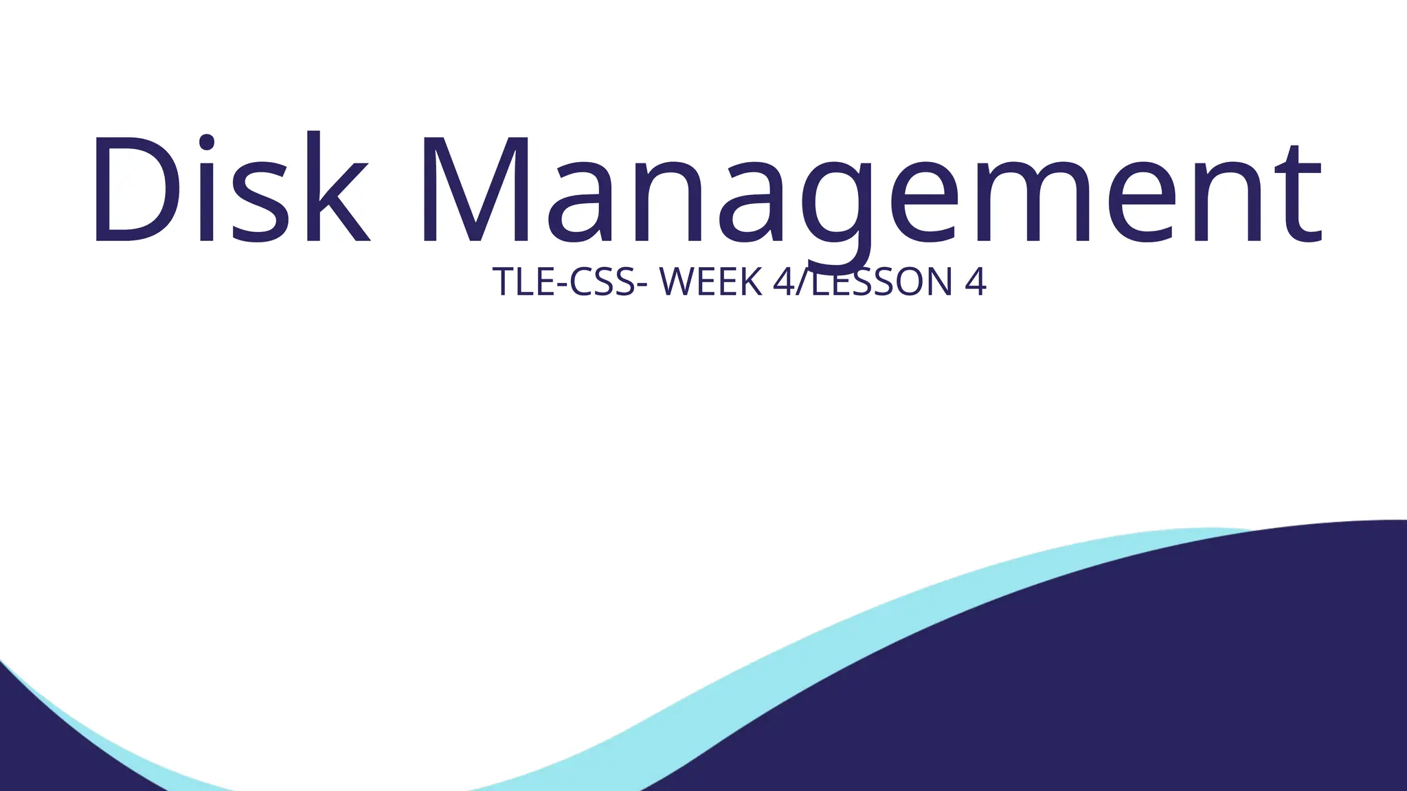DISK MANAGEMENT.pptx................................. | PPT
