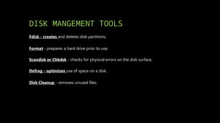 DISK MANAGEMENT Computer system serv.pptx