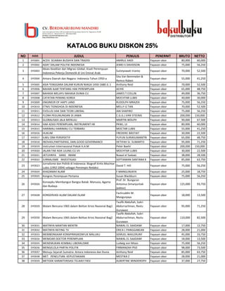 BUKU DISKON AKHIR TAHUN 2013 | PDF