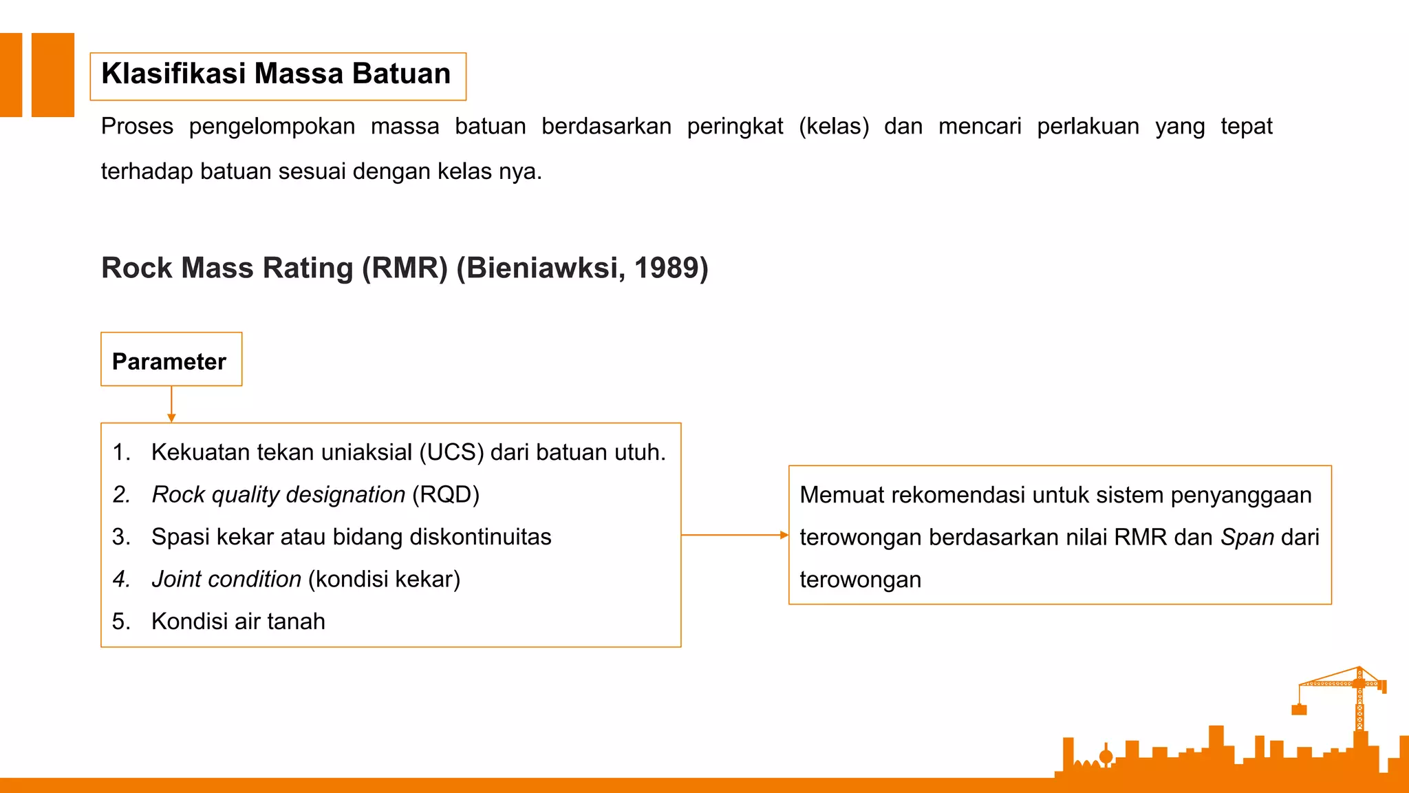 Diskontinuitas massa batuan dan pengaruhnya pada stabilitas lubang bukaan | PPTX