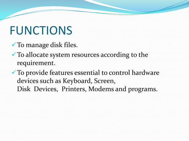 Disk operating system | PPT