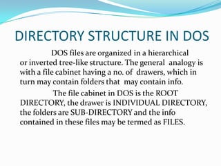 Disk operating system | PPTX