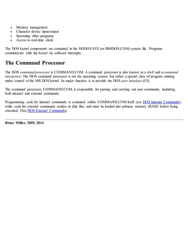 Disk operating system | DOCX | Operating Systems | Computer Software and Applications