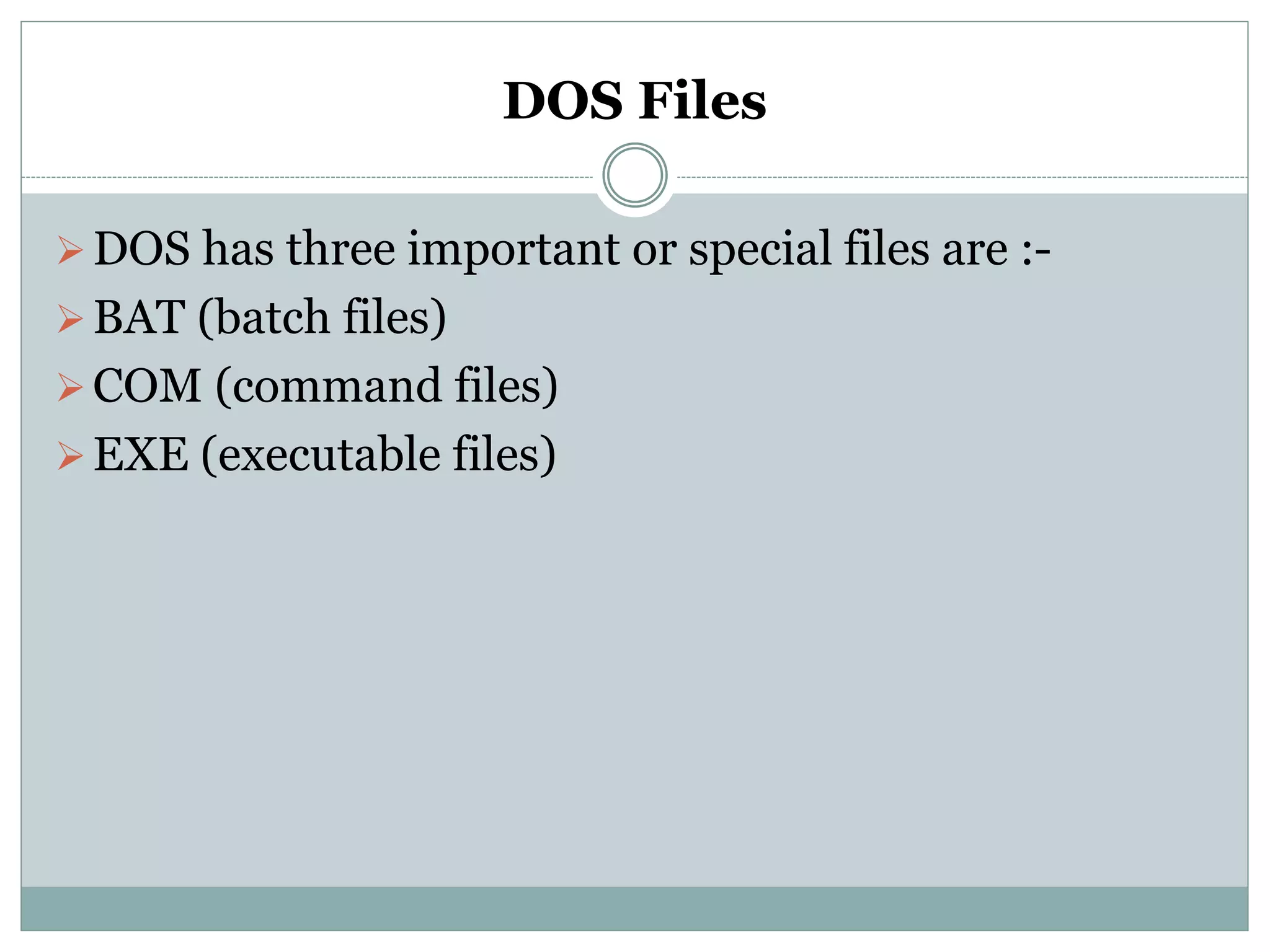 Disk operating system | PPTX