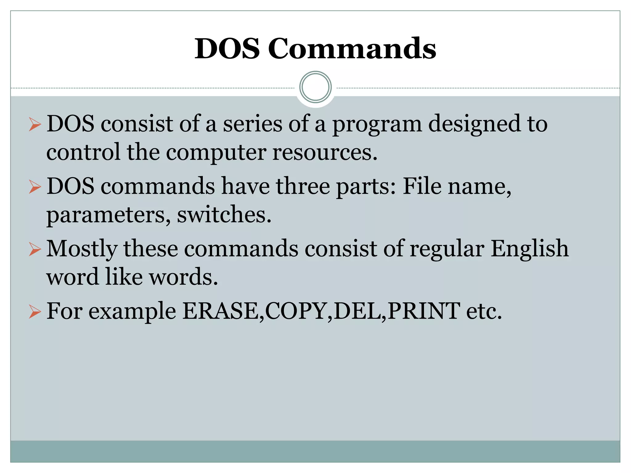Disk operating system | PPTX