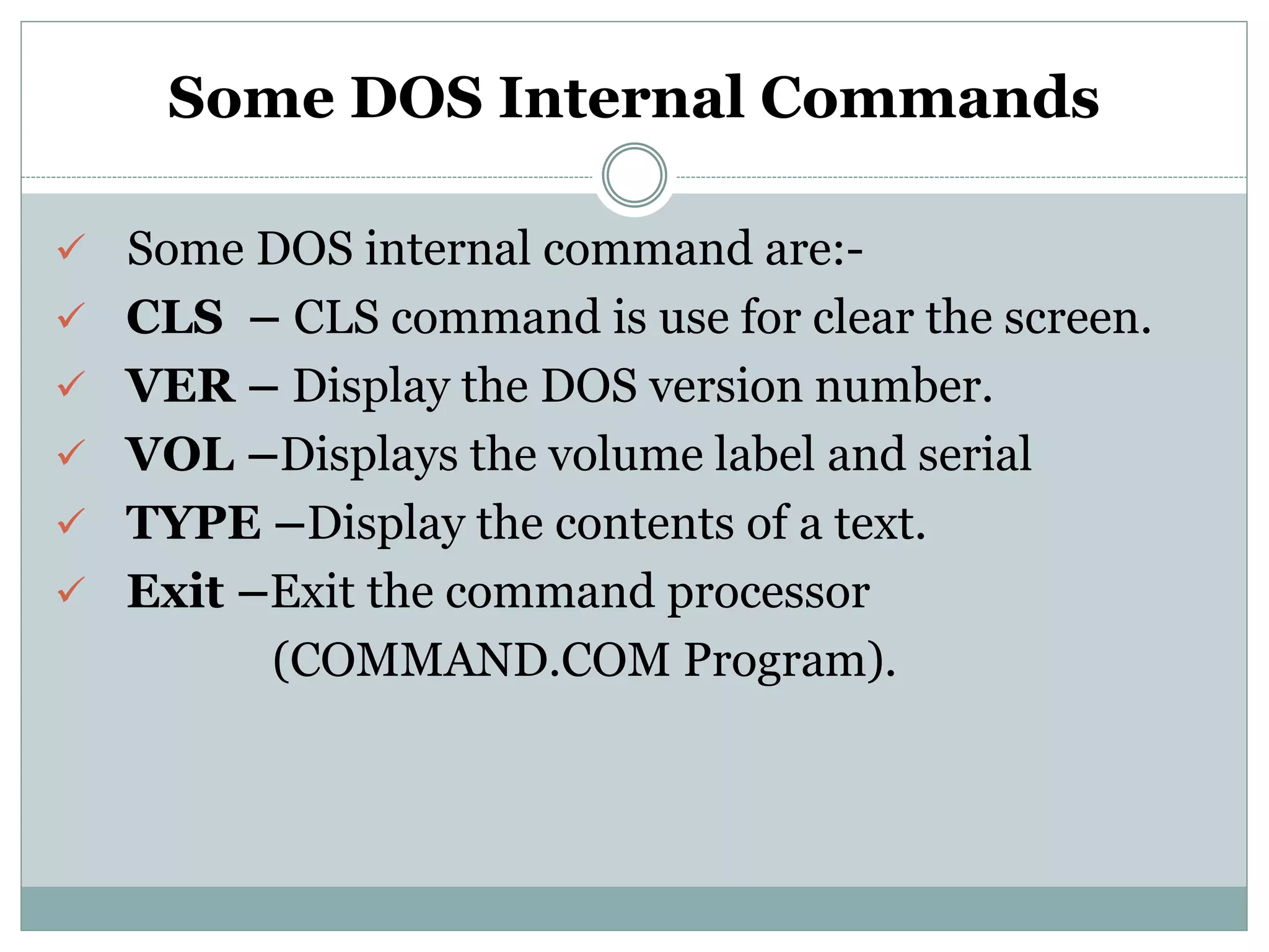 Disk operating system | PPTX