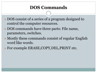 Disk operating system | PPTX