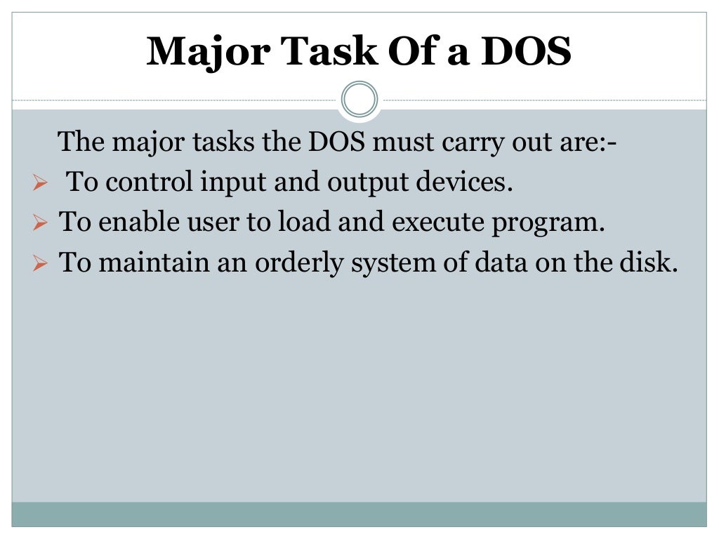 Disk operating system