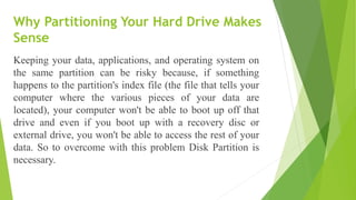 Disk partitioning | PPTX