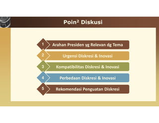 Diskresi dan inovasi: Dua Sisi Mata Uang Akselerator Pembangunan ...