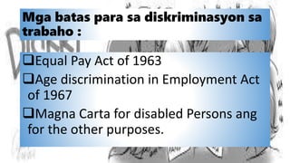 Diskriminasyon | PPTX