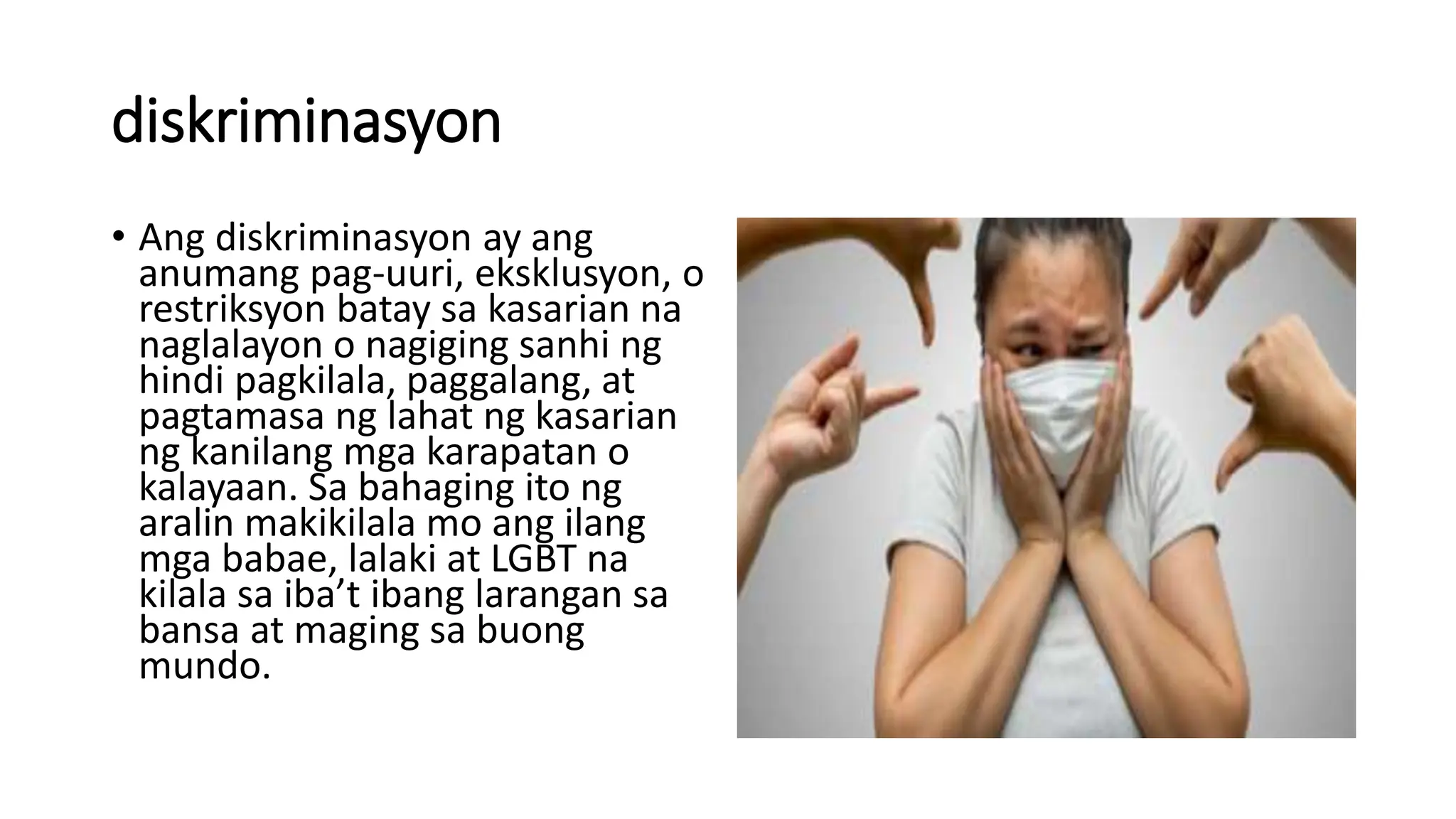 Diskriminasyon sa mga Kababaihan at LGBTQ.pptx