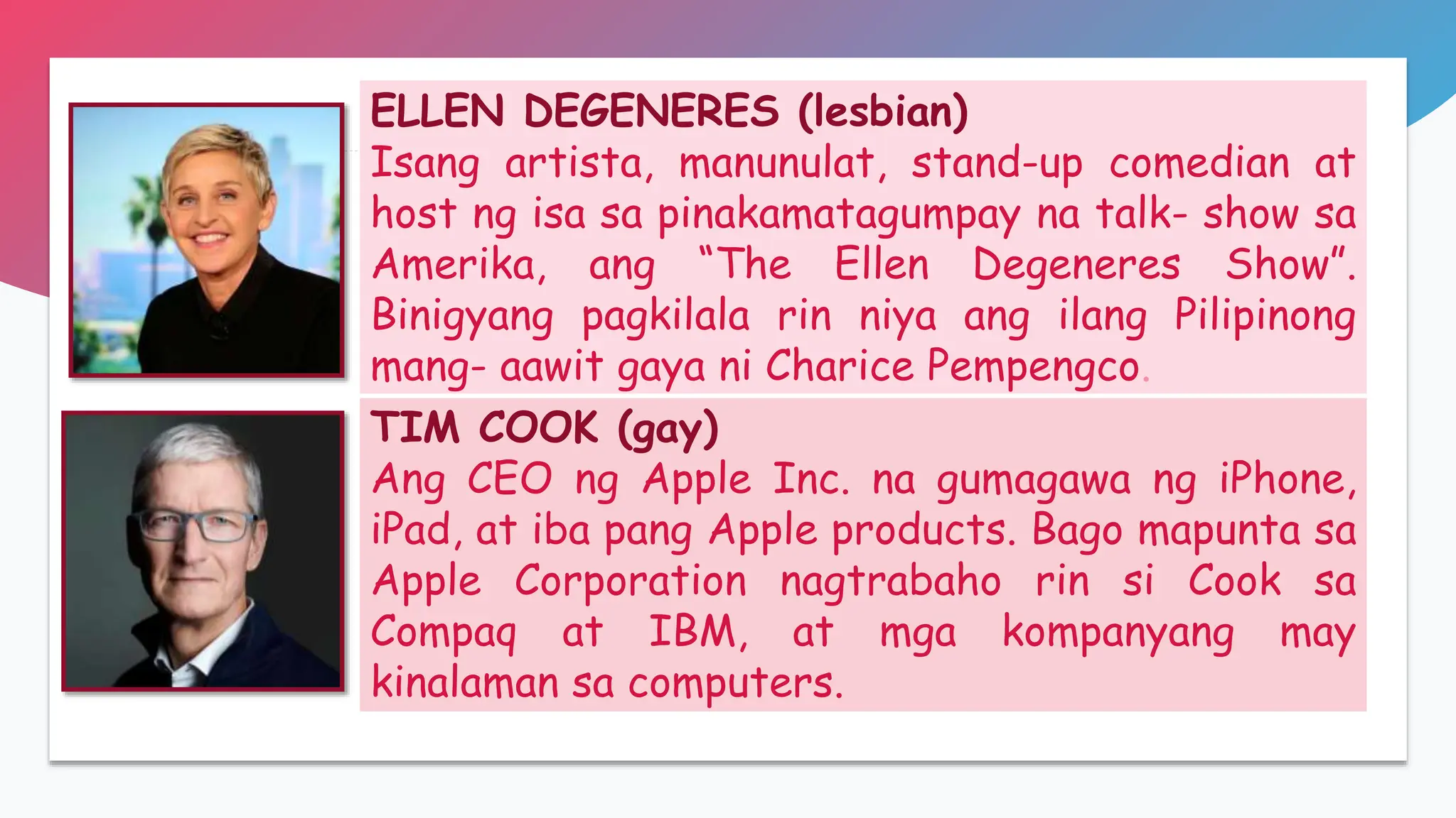 Diskriminasyon sa mga Lalaki, Babae at LGBT.pptx