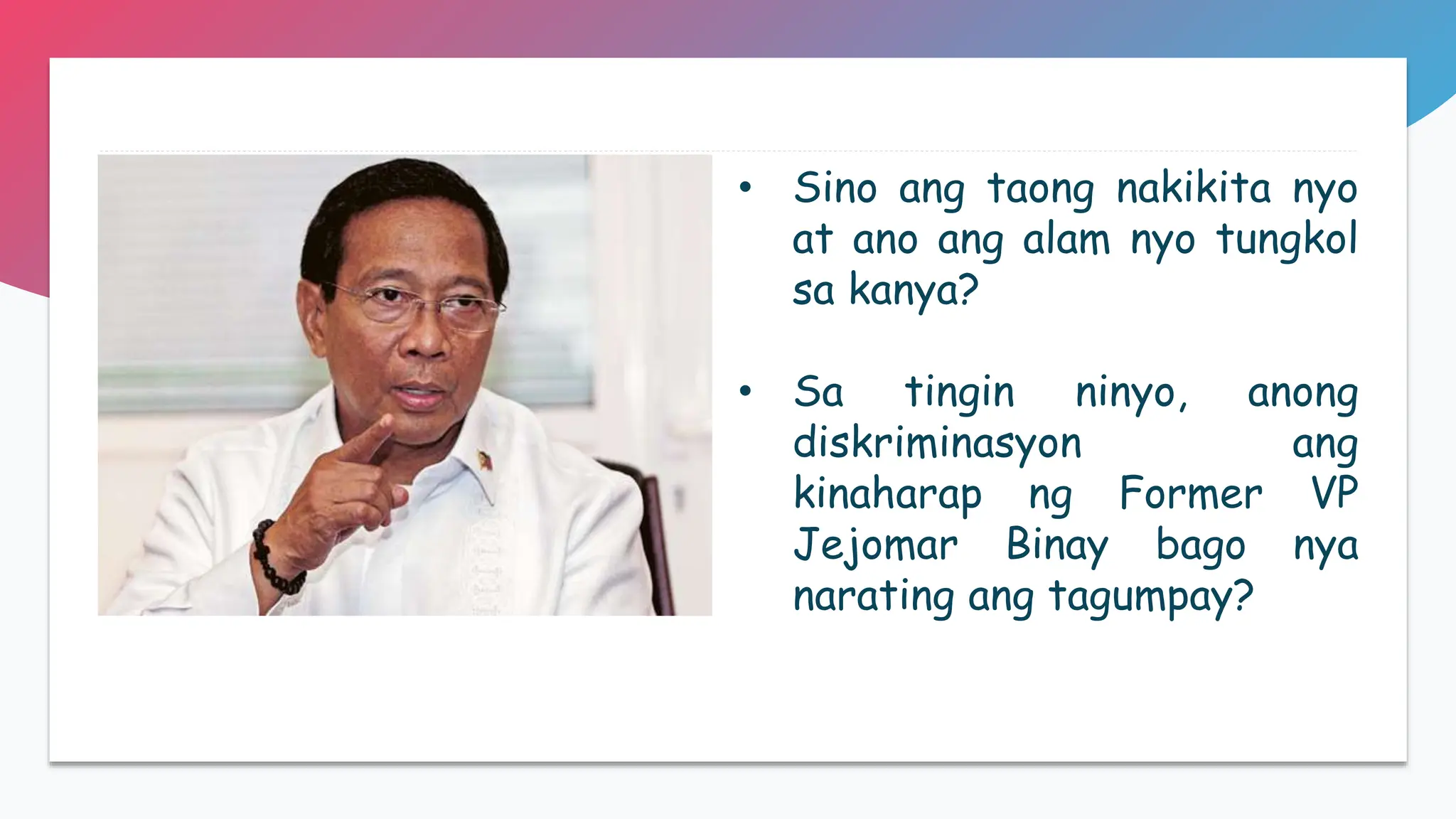 Diskriminasyon sa mga Lalaki, Babae at LGBT.pptx