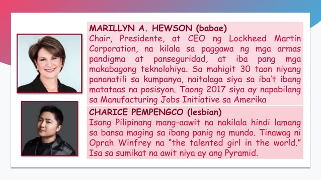 Diskriminasyon sa mga Lalaki, Babae at LGBT.pptx