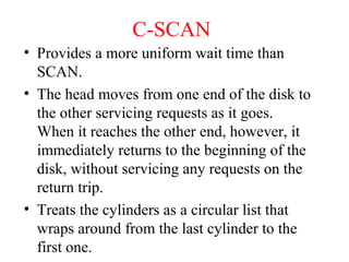 Explained Disk Scheduling Algo ... | PPT