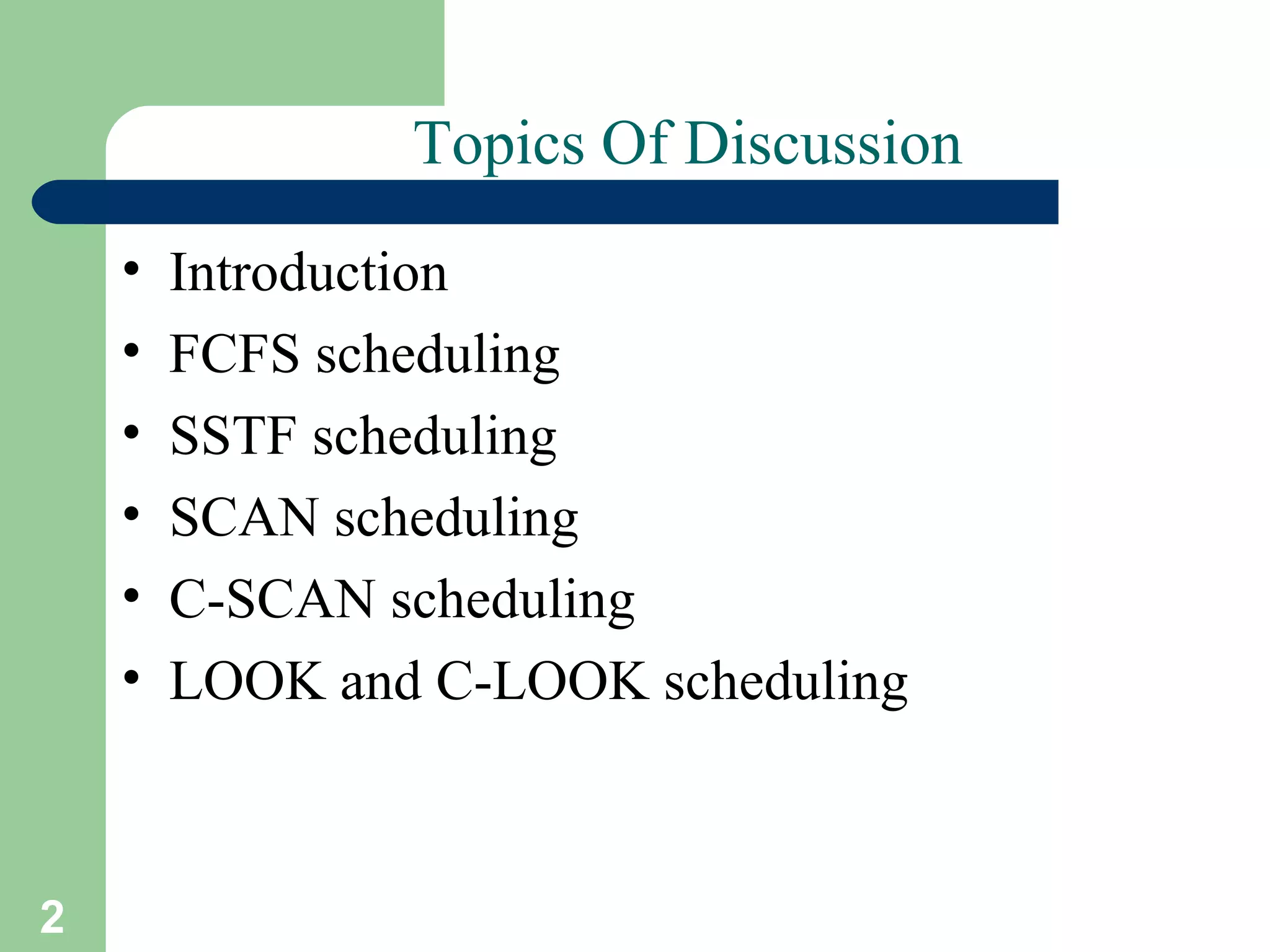 Disk scheduling | PPT
