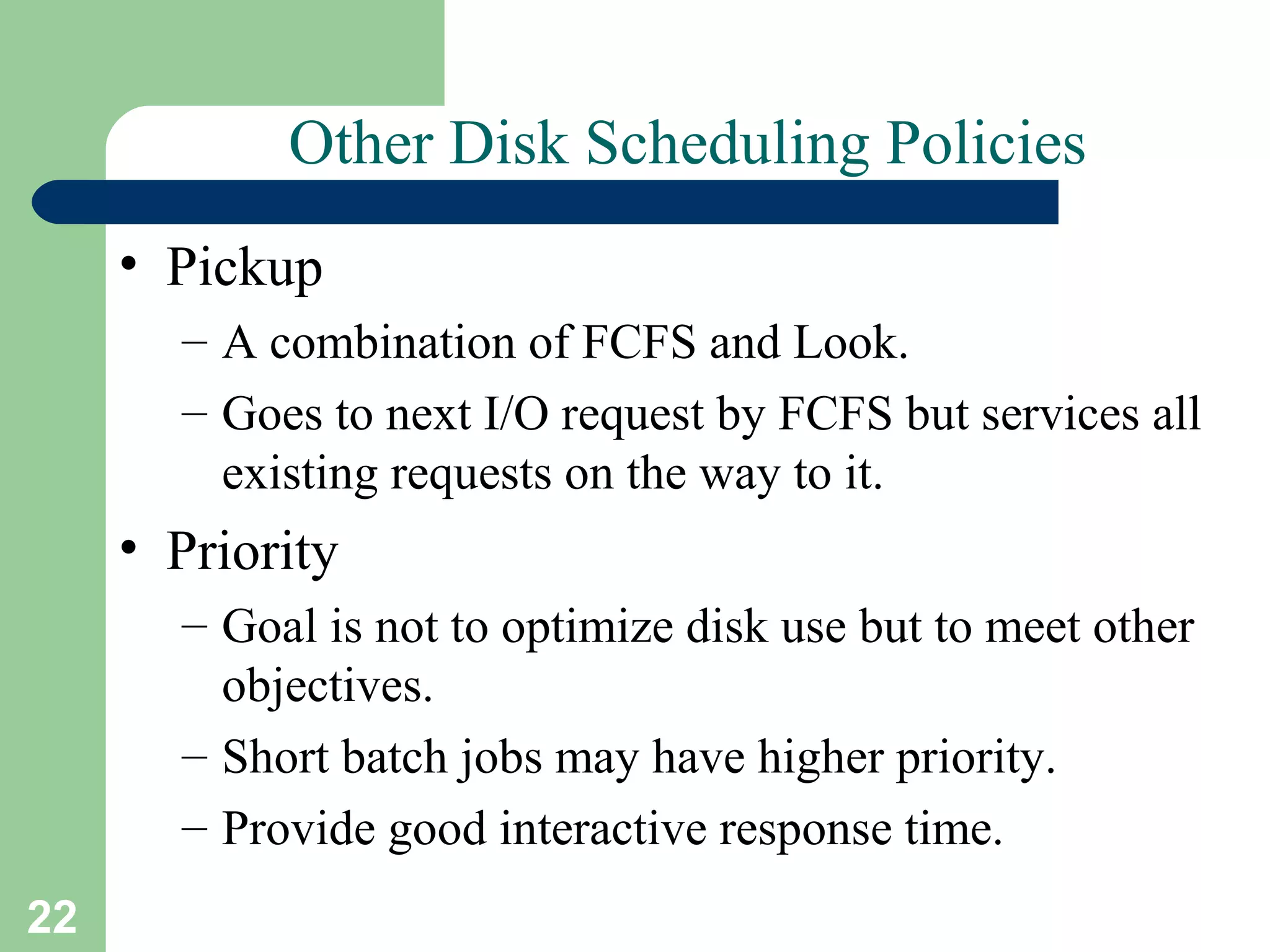 Disk scheduling | PPT