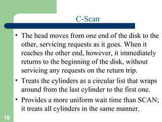 Disk scheduling | PPT