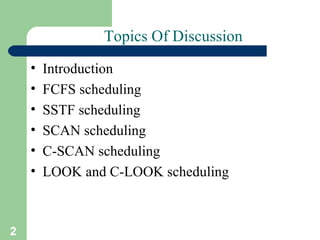 Disk scheduling | PPT
