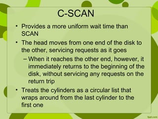 Disk scheduling | PPT