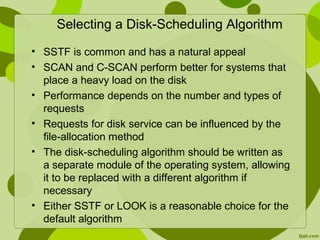 Disk scheduling | PPT