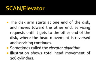 Disk scheduling | PPTX