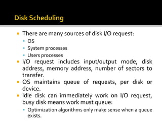 Disk scheduling | PPTX