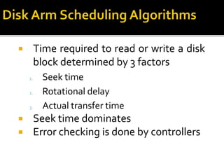 Disk scheduling | PPTX