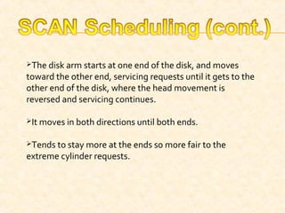 Disk scheduling algo os | PPT