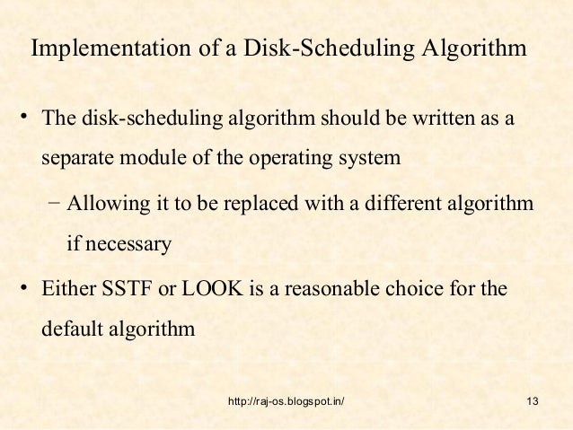 Disk scheduling algorithm.52 Disk scheduling algorithm.52