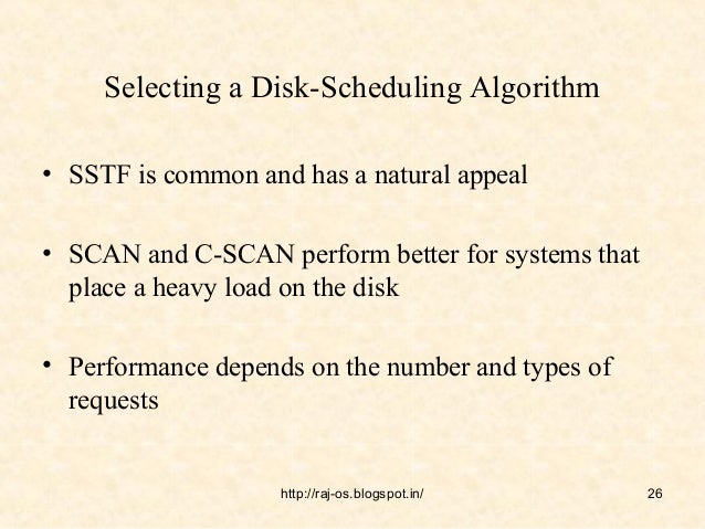 Disk scheduling algorithm.52 Disk scheduling algorithm.52