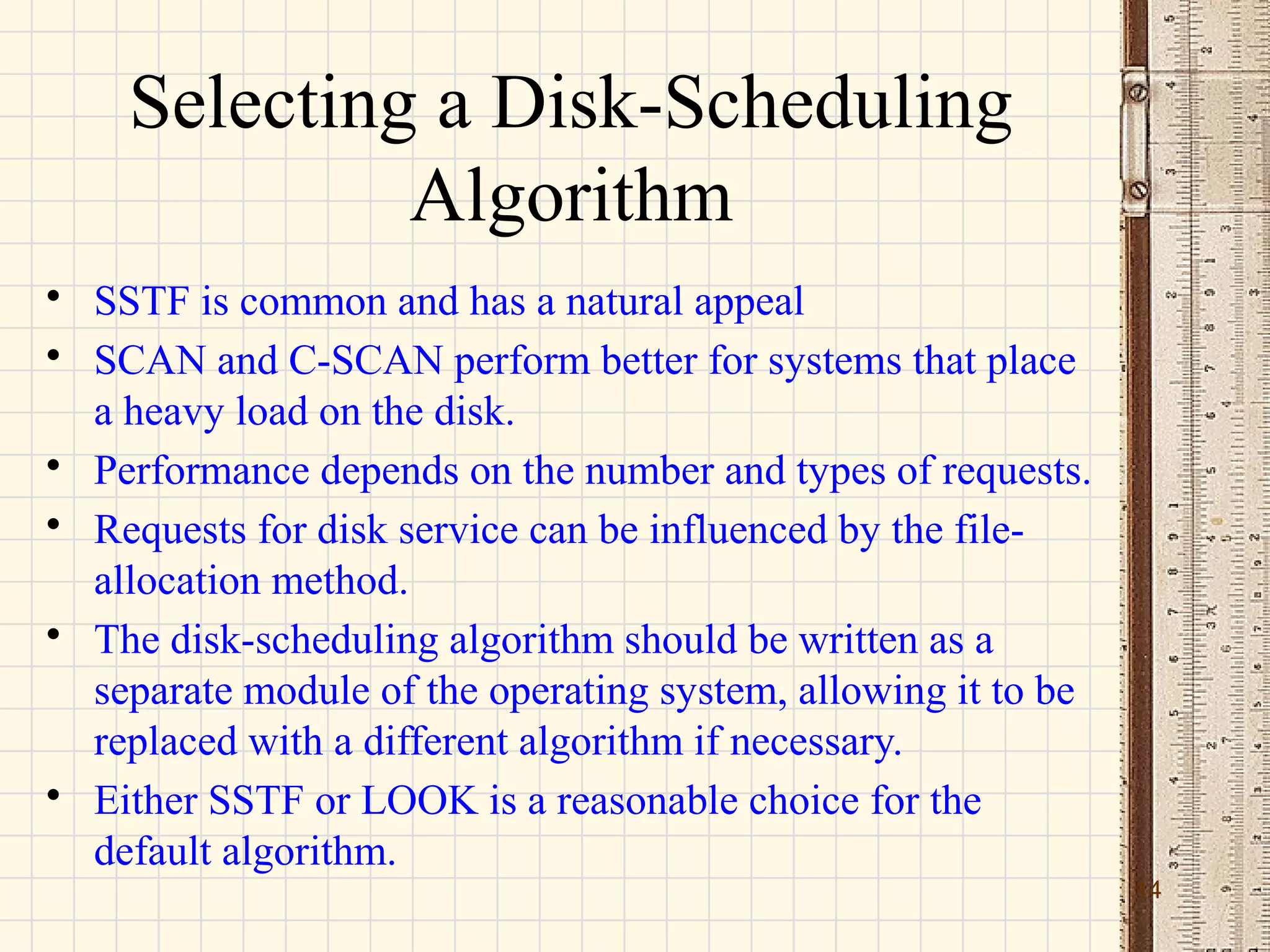 Disk Scheduling Algorithms | PPT