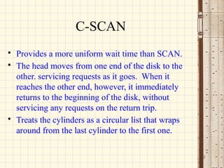 Disk Scheduling Algorithms | PPT