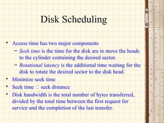 Disk Scheduling Algorithms | PPT