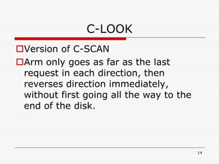 Disk scheduling | PPT