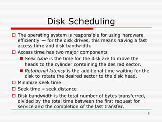 Disk scheduling | PPT
