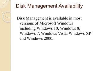 Disk scheduling & Disk management | PPTX
