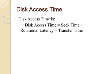 Disk scheduling & Disk management | PPTX