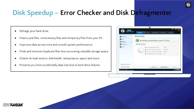 Disk Speedup- A Powerful Disk Defrag and Maintenance Tool | PPT