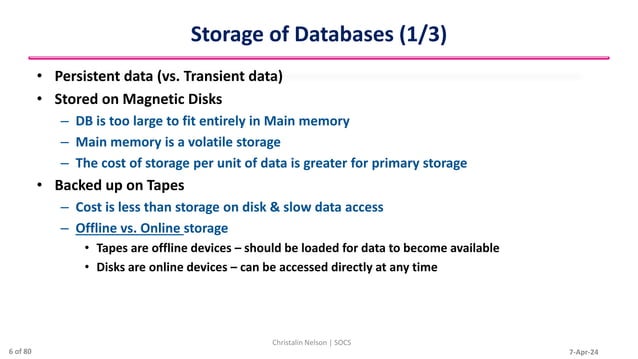 Diskstoragebasicfilestructuresandhashingpdf 5841