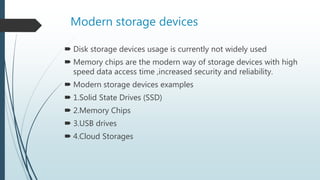Disk storage devices | PPT